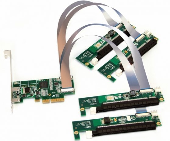 GPU-Oriented x4 PCIe 4-Way Splitter