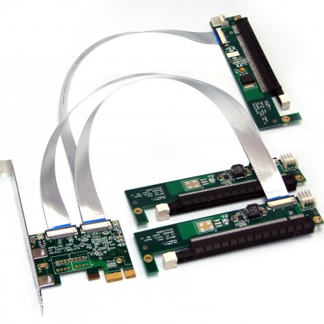GPU-Oriented x1 PCIe 3-Way Splitter