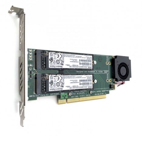 PCI Express Gen 3 Carrier Board for 4 M.2 PCIe SSD (B series) (requires ...